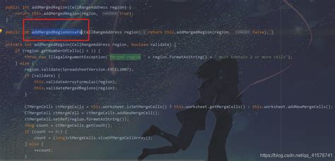 apache poi 高版本 3 17后合并单元格的问题 addmergedregionunsafe csdn博客