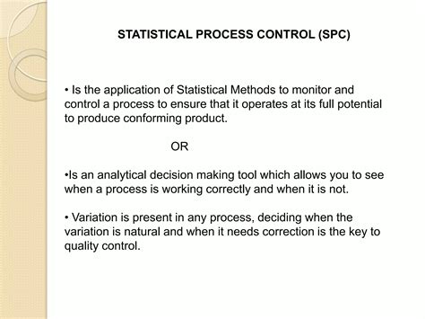 Statistical Process Control PPTX