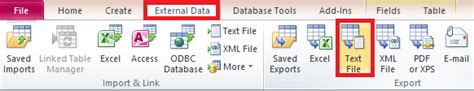 import data from ms access