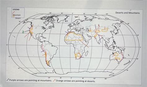 Solved 1 On The World Map On The Following Slide Label The