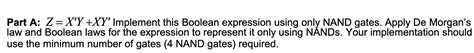 solved part a z x y xy implement this boolean expression