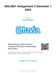 ADL Assignment Semester Distribution Of This Document Course Hero