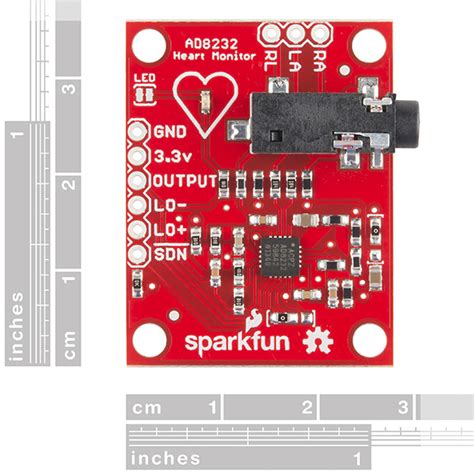 Sparkfun Single Lead Heart Rate Monitor Ad8232 Electronics In Touch Co