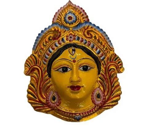 Brass Devi Face Statues Size Dimension 12 Inch At ₹ 450 Piece In Varanasi