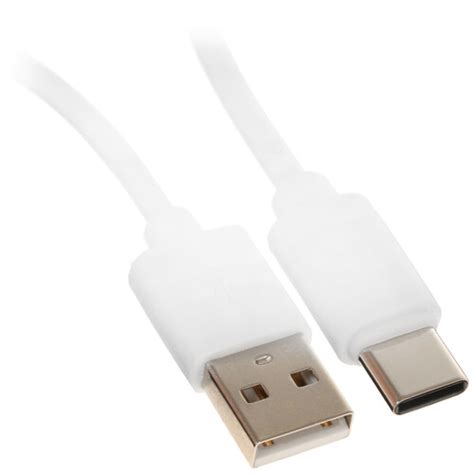 Купить Кабель круглый Finepower Usb Type C Usb 2 0 Type A белый 0 2 м в интернет магазине Dns
