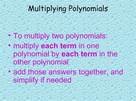 Polynomial Ppt