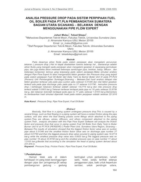 (PDF) ANALISA PRESSURE DROP PADA SISTEM PERPIPAAN FUEL OIL - DOKUMEN.TIPS