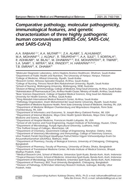 Pdf Comparative Pathology Molecular Pathogenicity Immunological