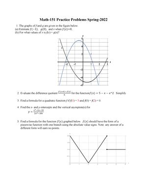 Homework 1 Calculus 1 26 23 10 57 PM Homework 1 MAT151 03 Spring 2023 WebAssign Studocu