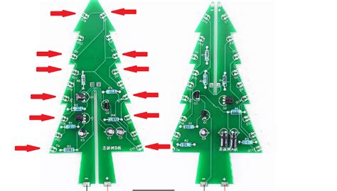 pcb xmas tree some leds not flashing symmetrical pattern r pcb