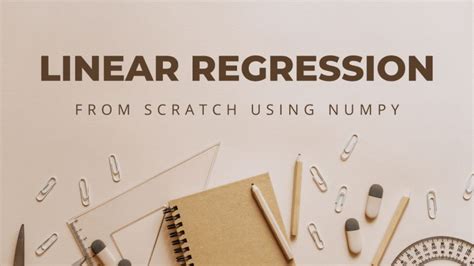 Claude Stein On Linkedin Linear Regression From Scratch With Numpy Kdnuggets