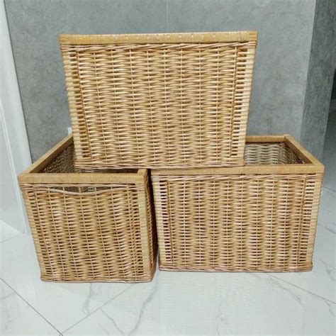 Плетені ящики короби лотки шухляди корзини для білизни іграшок та ін 660 грн Витвори