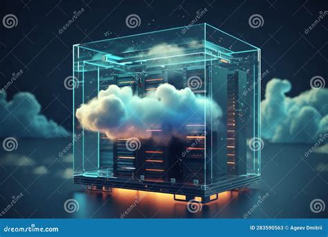 Storage Security Cloud Technology Stock Illustration Illustration Of Wireless Technology