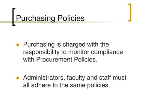 Ppt Purchasing Policies And Procedures Powerpoint Presentation Free