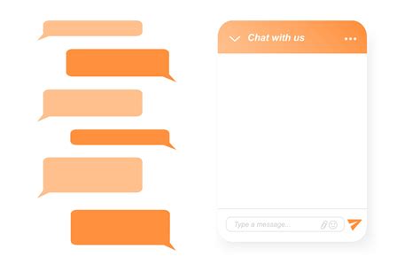 Lifechat Form Creator Empty Chat Bot Window And Message Bubbles Virtual Assistant Online