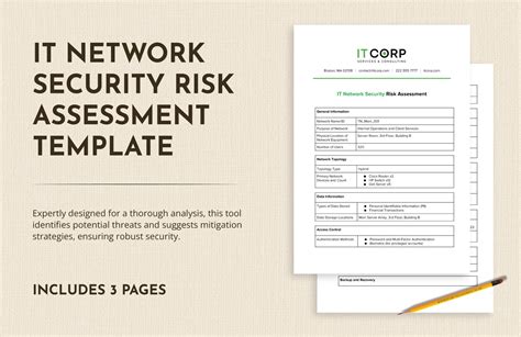 IT Network Security Risk Assessment Template In Word PDF Google Docs