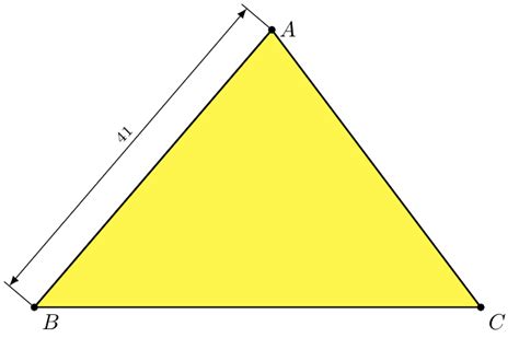 Geometry How To Add The Scale At One Side Of A Triangle TeX LaTeX Stack Exchange