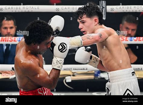 Javon Walton Right Lands A Blow To Anthony Mora During Their