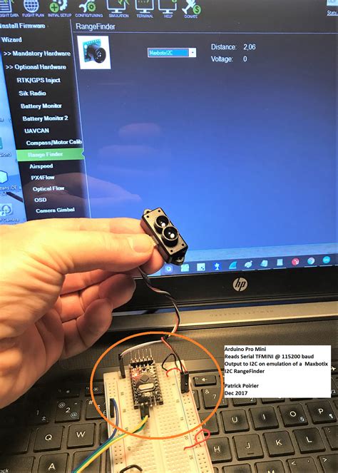 how to make the tfmini rangefinder talk i2c blog ardupilot discourse