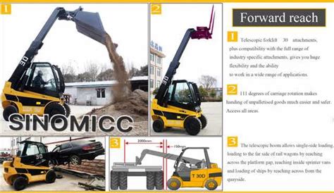 3 톤 텔레스코픽 포크 리프트 트럭 T 30 S 의 고품질 3 톤 텔레스코픽 포크 리프트 트럭 T 30 S