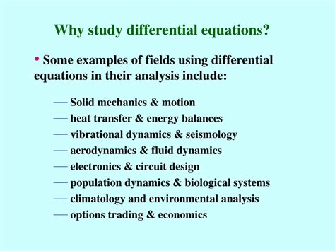 PPT Ordinary Differential Equations Basics PowerPoint Presentation ID