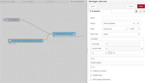 trigger state question trying to turn on one device when another