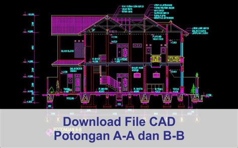 Download Gambar Kerja Potongan A-A dan B-B Via Google Drive