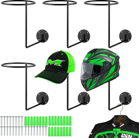 Sanbege Paquete De 6 Perchas De Metal Para Cascos Perchero De Bola