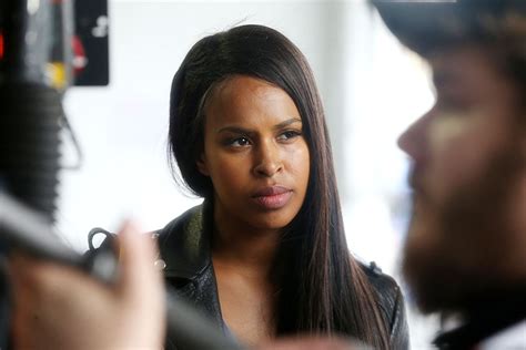 Sabrina Dhowre At Formula E Prix Racing Event Sandra Rose