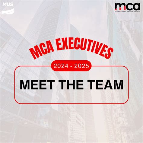 👏meet The Team Behind Mca👏 Get To Know The Execs Driving Innovation