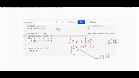 C Multi Dimensional Arrays Youtube