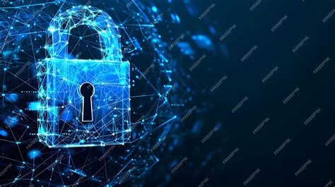 Premium Photo Digital Padlock With Virtual Screen On Dark Background