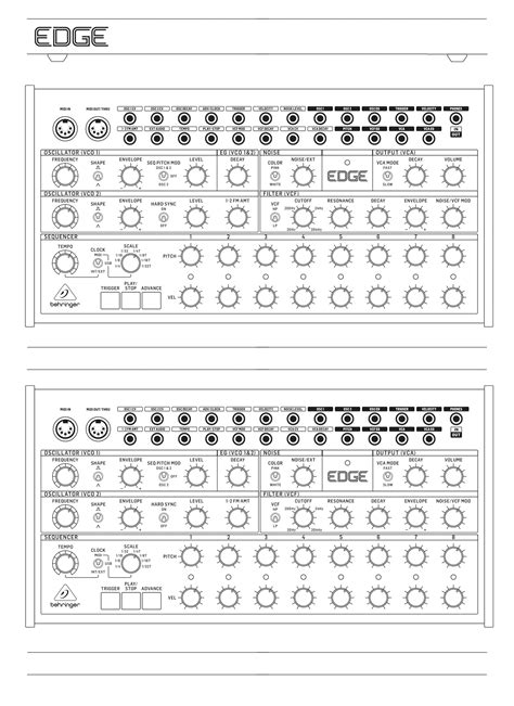 Behringer Edge Patch Community R Behringer