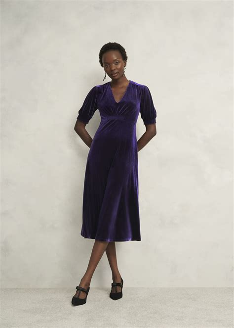 Dormer Velvet Dress Hobbs Us