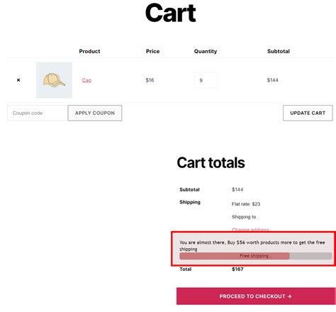 Free Shipping Notification Bar For Woocommerce