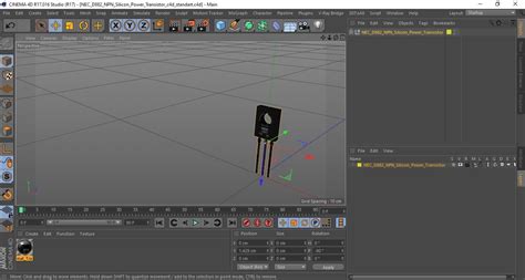 Nec D882 Npn Silicon Power Transistor 3d Model 19 3ds Blend C4d Fbx Max Ma Lxo Obj