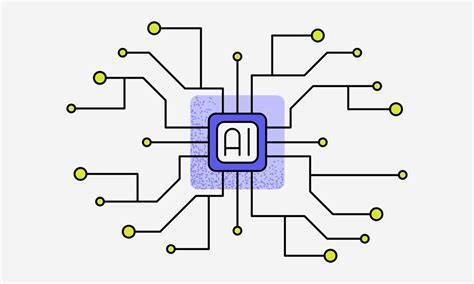 Artificial Intelligence Chip Processor Flat Vector Illustration Ai