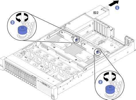 Remove The Processor And Memory Expansion Tray Thinksystem Sr850p Lenovo Docs