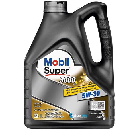 Моторное масло Mobil Super 3000 XE 5W30 API SM/SL 4л - купить по лучшей ...