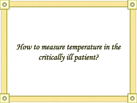 PPT Fever In The ICU PowerPoint Presentation Free Download ID 330963