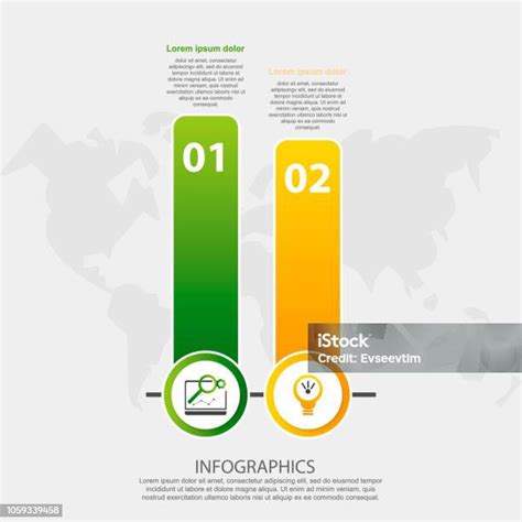 현대 벡터 일러스트입니다 Infographic 두 요소 사각형 원 그리고 텍스트와 함께 서식 파일 단계적으로 2 단계 다이어그램 웹 디자인 프레 젠 테이 션 비즈니스를 위한