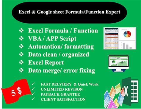 Create And Fix Excel Formula Function Formatting And Vba By Shopify0045 Fiverr