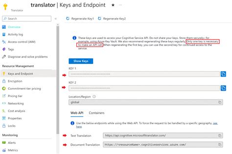 Text Translation Using Azure Cognitive Services Translator Digital Research
