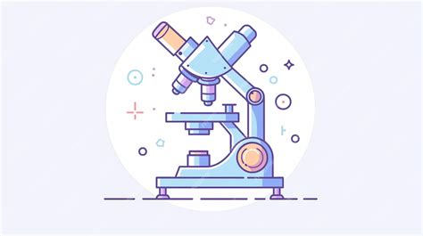 An Illustration Of A Microscope On A White Background Premium Ai Generated Image