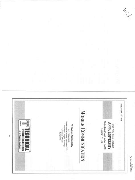 It8602 Mobile Communication Book Pdf