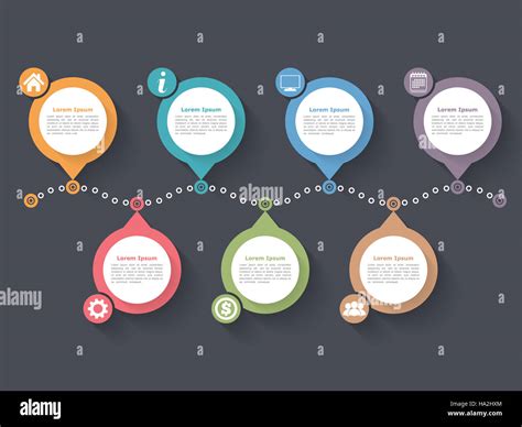 Timeline Infographics Design Template Workflow Layout Diagram Stock Photo Alamy