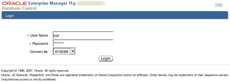 Creating And Configuring An Oracle G Database