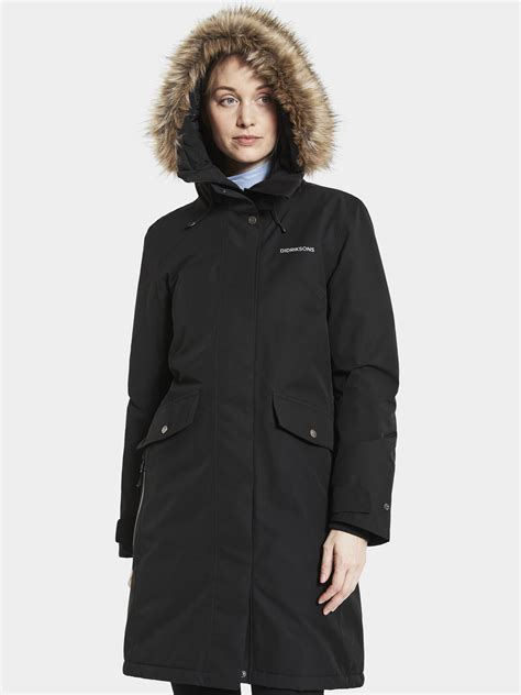 Didriksons Erika Womens Parka - Black