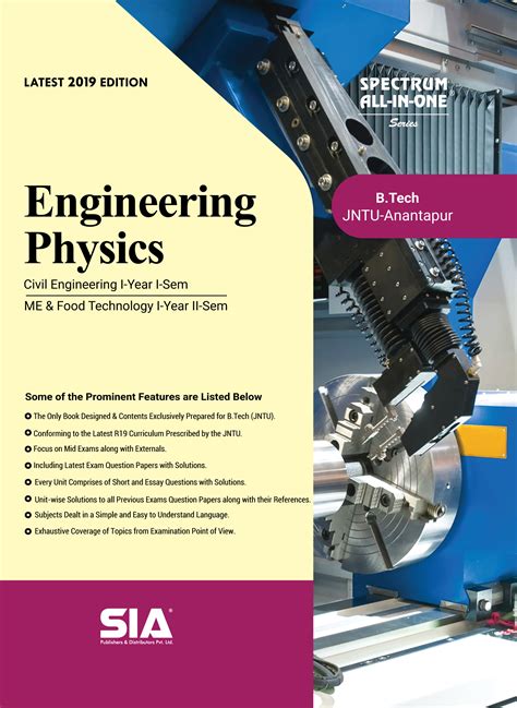 SIA Publishers Engineering Btech Jntu Anantapur Civil Iyear Isem