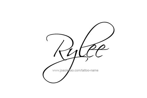 Rylee Name Tattoo Designs